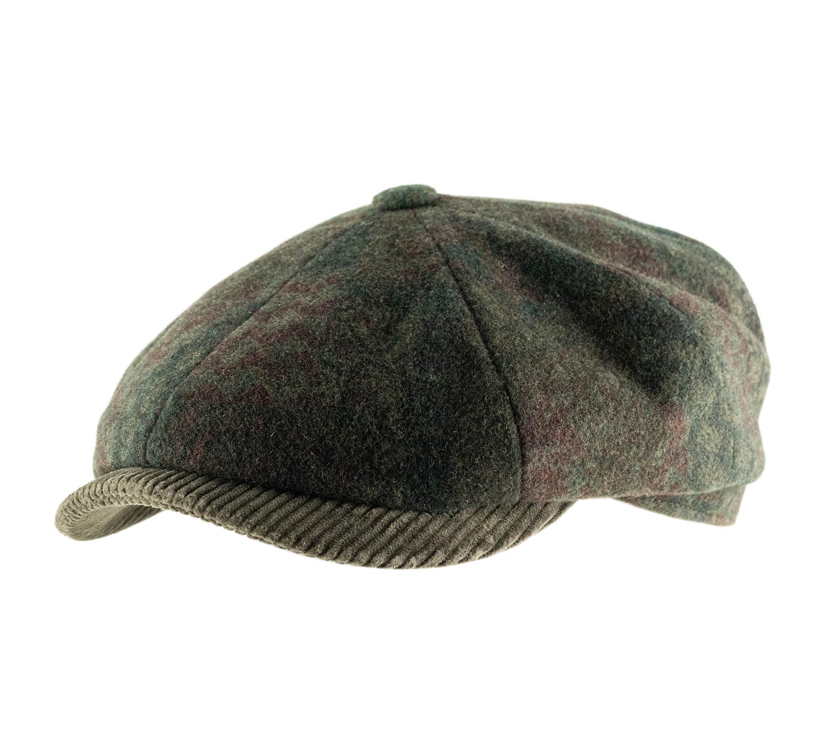 Casquette laine Hatteras Dark Paisley Flat Cap